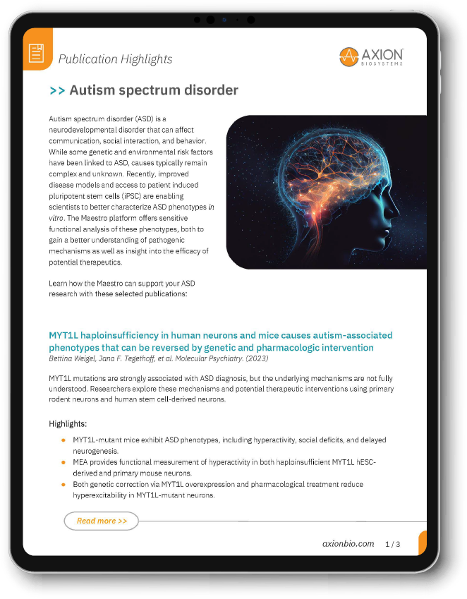 Autism Axion Biosystems